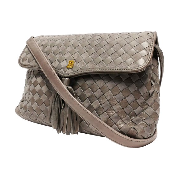 Bally | Bags | Bally Barry Crossbody Shoulder Bag Womens Simple Braided ...